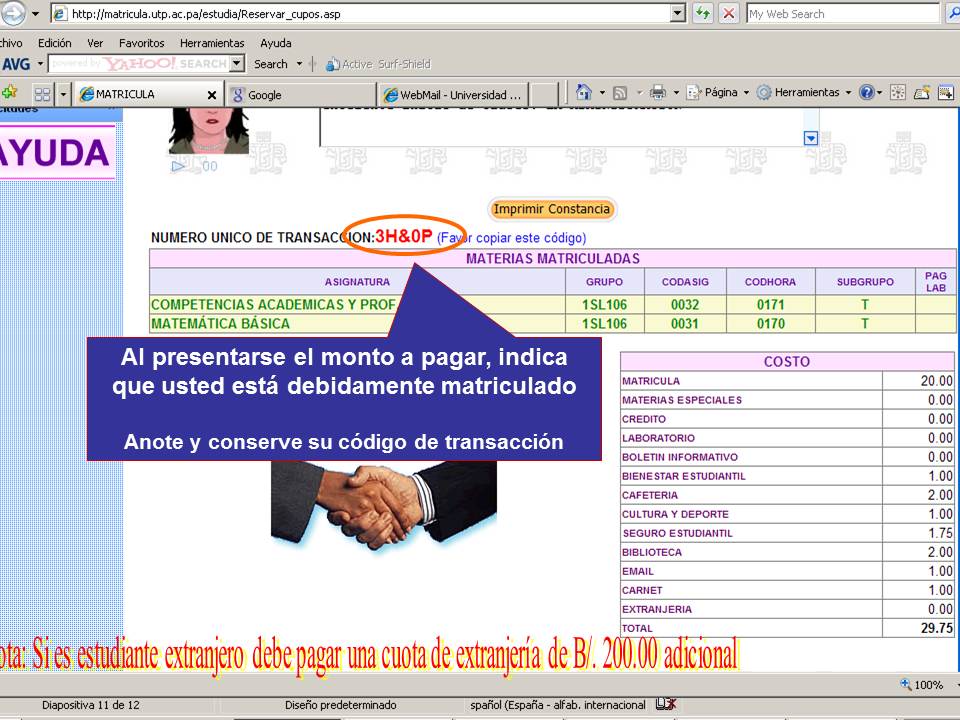 Pasos para la Matrícula regular de la UTP | Universidad Tecnológica de ...